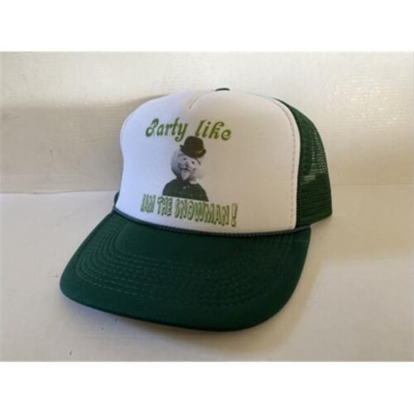 Accessories | Retro 8s Classic Sam The Snowman Hat Party Trucker Hat ...